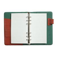 China A6 A5 Custom Leather Notebook Reusable Binder Journal For Business Meeting School for sale