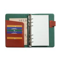 China A6 A5 Custom Leather Notebook Reusable Binder Journal For Business Meeting School for sale
