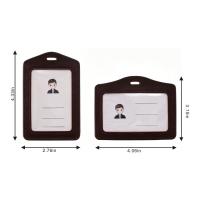 China Double Sided Retractable Business Card Badge Holder Id Name Tag Holders OEM for sale
