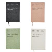 China A5 Cover Custom Leather Notebook Wrinkled Vintage Minimal Notepad For Office Study for sale