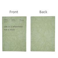 China A5 Cover Custom Leather Notebook Wrinkled Vintage Minimal Notepad For Office Study for sale