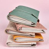 China Personalised Saddle Stitching Leather Bound Notebook A6 80gsm Diary Journal For Women for sale