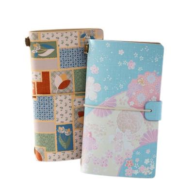 China Personalized A6 PU Refillable Leather Notebook Travel Journal Detachable Portable for sale