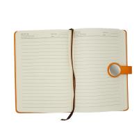 China A5 Engraved Custom Leather Notebook Minimalist PU Hardcover Journal With Magnetic Snap for sale
