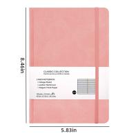 China Custom A4 A5 A6 Lined Notebook, PU Leather Hardcover Business Office Journal With Custom Printing & Logo for sale