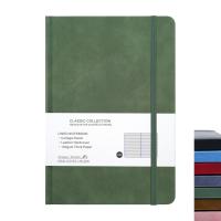 China Custom A4 A5 A6 Lined Notebook, PU Leather Hardcover Business Office Journal With Custom Printing & Logo for sale