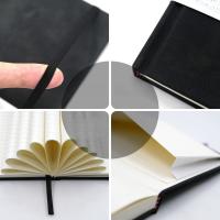 China Custom A4 A5 A6 Lined Notebook, PU Leather Hardcover Business Office Journal With Custom Printing & Logo for sale