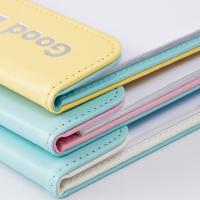 China Custom A4 PU Leather Magnetic Clipboard, Macaron Color Writing Board, Premium Leather Storage Clipboard With Pen Holder for sale