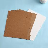 China Custom 6/9/11 Hole Color Index Dividers, A5/B5/A4 Loose Leaf Notebook Page Separators, Office School Binder Index Tabs for sale