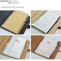 China Custom 6/9/11 Hole Color Index Dividers, A5/B5/A4 Loose Leaf Notebook Page Separators, Office School Binder Index Tabs for sale
