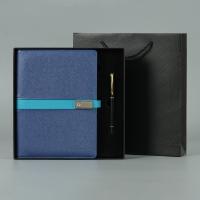 China Custom Factory PU Leather Multi-functional A5 Power Bank Notebook Set, New Durable Charging Journal With USB Flash Drive for sale