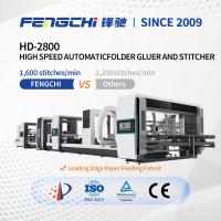 China Box High Speed Automatic Folder Gluer Stitcher Machine for sale