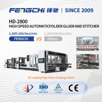 China Box High Speed Automatic Folder Gluer Stitcher Machine for sale