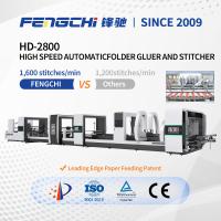 China Box High Speed Automatic Folder Gluer Stitcher Machine for sale