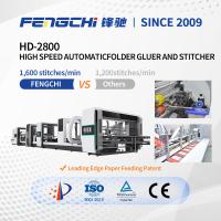 China Box High Speed Automatic Folder Gluer Stitcher Machine for sale