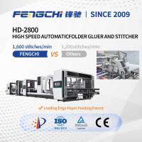 China Box High Speed Automatic Folder Gluer Stitcher Machine for sale
