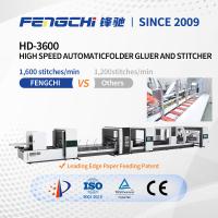 China High Speed Automatic Folder Gluer Stitcher For 3 Ply 5 Ply Mono Cardboard for sale