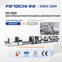 China High Speed Automatic Folder Gluer Stitcher For 3 Ply 5 Ply Mono Cardboard for sale