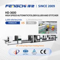 China High Speed Automatic Folder Gluer Stitcher For 3 Ply 5 Ply Mono Cardboard for sale