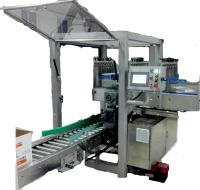 China Compact And Simple Structure Drop Case Packer Intelligent Control 0.5m²/Min YQZX-DL-12 for sale