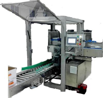 China Compact And Simple Structure Drop Case Packer Intelligent Control 0.5m²/Min YQZX-DL-12 for sale