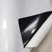 China Waterproof Self Adhesive Gloss Vinyl Black Permanent 120G Inkjet Film Roll for sale