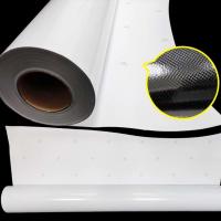 China White High Gloss  Exterior Removable Self Adhesive Vinyl Exhaust Groove Film 130G for sale