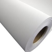 China 10 Oz Polyester Inkjet Canvas Rolls Wholesale White Dye Sublimation Banner for sale