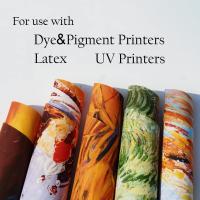 China 1.6m 3m 2m Wide Stretching Inkjet Canvas Roll For Printing 130gsm for sale