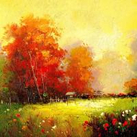 China Digital Printing Canvas Backdrop Wall Interior Decoration Oil Canvas for sale