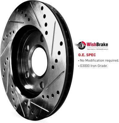 China High-Performance Brake Rotors: Cross-Drilled And Diamond Slotted Rotors Ensure Maximum Braking Performance, Durability, Smooth And Quiet Stops for sale