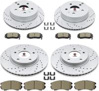 China Custom Drilled Slotted 2-Piece Split Brake Disc Rotor For Mercedes-Benz S63L /65lamg W222 OE#A2314230612 for sale
