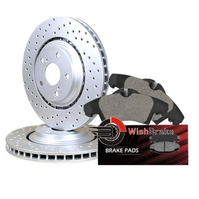 China Auto Parts 282mm High Quality Geomet Coated Slotted Car Brake Disc 31257 45251-SMG-E31 For Honda Accord Coupe Wagon Edix Vezel Civic for sale