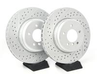 China OEM BMW Geomet Coated Brake Rotors, Wholesale Slotted & Drilled Anti-Corrosion Coated Brake Disc OE 43512-48110 for Toyota Highlander Lexus RX for sale