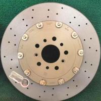 China All New Carbon Ceramic Brake Disc Rotors For Audi A6 C7 C8 Replacement For OEM Iron Disc Lightweight High Heat Dissipation High-Performance Drilled & Slotted Brake Disc for sale