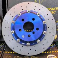 China Quality Products WishBrake Auto Carbon Ceramic Material Brake Disc 380mm/370mm/Oem Rotor For Audi R8 Tesla Model 3 Model S PlaidBbmw M3 G80 for sale