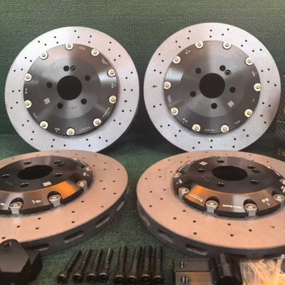 China Carbon Ceramic Brake Disc 420mm Rotor For Audi RS6 RS7 Porsche Top Hot Selling Carbon Ceramic Brake Disc Kit For BMW Car Part Premium Performance Brake Discs for sale