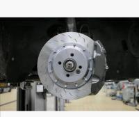 China Hot Sale High-Performance 2-piece Brake Rotor 1664230512 for Mercedes-Benz GL Curved Slotted Brake Disc OE#95535140240 Curved Groove Brake Rotor For PORSCHE VW Sport Performance Vehicle for sale