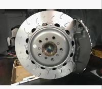 China Hot Sale High-Performance 2-piece Brake Rotor 1664230512 for Mercedes-Benz GL Curved Slotted Brake Disc OE#95535140240 Curved Groove Brake Rotor For PORSCHE VW Sport Performance Vehicle for sale