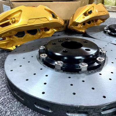 China 355*32MM High Performance Direct Fit Low Noise for BMW AUDI BENZ Toyota Nissan 4 Piston Carbon Ceramic Disc 395 375mm For Bmw 3/5/7 Series X3/X5/X6/X7 Made In China for sale