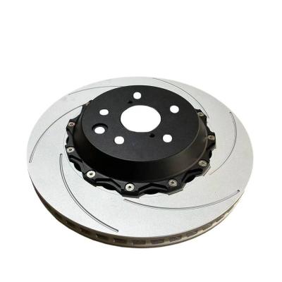 China Front Drilled And Slotted Floating Brake Discs Upgrade For Benz W205 C63/S Amg Nissan Gt-R35 Excellent Performance Floating Brake Rotor Floating Disc For Audi Q7 VW Toureg Porsche Cayenne for sale