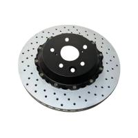 China Front Drilled And Slotted Floating Brake Discs Upgrade For Benz W205 C63/S Amg Nissan Gt-R35 Excellent Performance Floating Brake Rotor Floating Disc For Audi Q7 VW Toureg Porsche Cayenne for sale