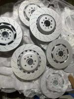 China High Friction Brake Rotor OE#4G8615601 High Friction Strong Brake Front 365*34 Rear 330*22mm Low Neck Custom Wavy Drilled Brake Disc Rotors For Audi RS4 B8 2012-2015 2-Piece Floating Brake Discs for sale