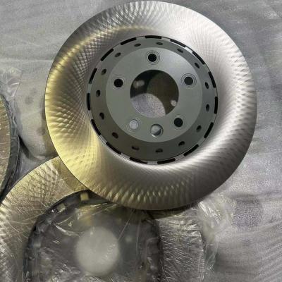 China High Friction Brake Rotor OE#4G8615601 High Friction Strong Brake Front 365*34 Rear 330*22mm Low Neck Custom Wavy Drilled Brake Disc Rotors For Audi RS4 B8 2012-2015 2-Piece Floating Brake Discs for sale