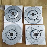 China Mazda 323 Brake Disc Parts 415x40 380x28mm Drilled Brake Disc Rotors For Porsche Cayenne 9YA Panamera 971 2P Floating Replacement OE 9Y0615301AC 9Y0615601D for sale