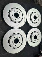 China Mazda 323 Brake Disc Parts 415x40 380x28mm Drilled Brake Disc Rotors For Porsche Cayenne 9YA Panamera 971 2P Floating Replacement OE 9Y0615301AC 9Y0615601D for sale