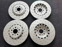 China Auto Parts High Carbon Alloys 2-Piece Brake Disc For Bm W X5m OE 34112284901 OEM Replacement Brake Disc two-Piece Solid Brake Rotor for sale