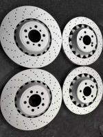 China Auto Parts 374mm 2 Pieces OEM Front Brake Disc For Audi Q7 Brake Rotor 2-Piece Floating Brake Disc Auto Brake System Break Disc For AUDi for sale
