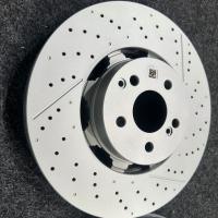 China Brake Rotor for Maserati Levante 380mm Disc Brake Pad Set in Stock Auto Drilled Slotted Brake Discs High-Carbon Alloy Cast Iron ISO9001/TS16949 Certified 34116860912 Hydraulic Brake System for sale