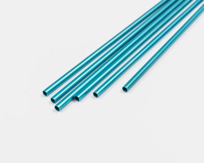 China Small precise anodized colorful 5mm 6mm 7mm 10mm extruded aluminum round pipe for sale